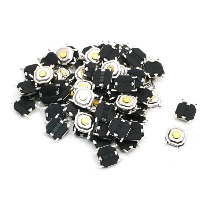68 x SMD SMT 4-Terminal Momentary Round Push Button Tactile Switch ...