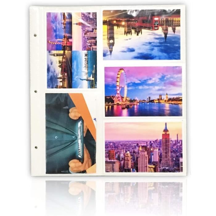 Arpan Lot de 20 recharges d'album photo de poche pouvant contenir 200 ...