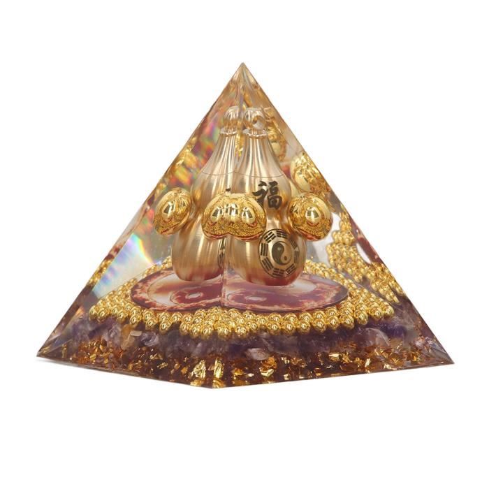 TMISHION Ornement de pyramide Pyramide de cristal Healing Balance ...