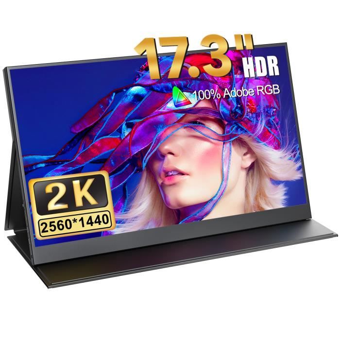 Écran Portable UPERFECT 17,3" , Moniteur Portable 2K FHD avec Mini HDMI ...