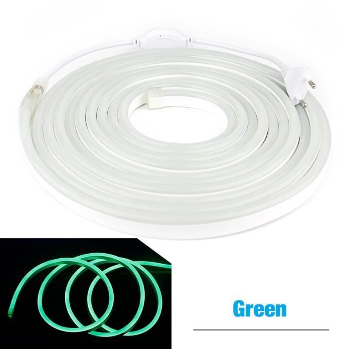 BANDE LED,green-1m--Bande lumineuse Led en néon, Flexible, 220V, 230V ...