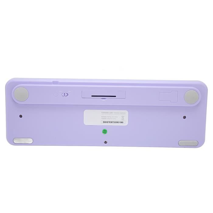 Ensemble clavier et souris Clavier souris Combo 2.4GHz fil mignon rétro ...