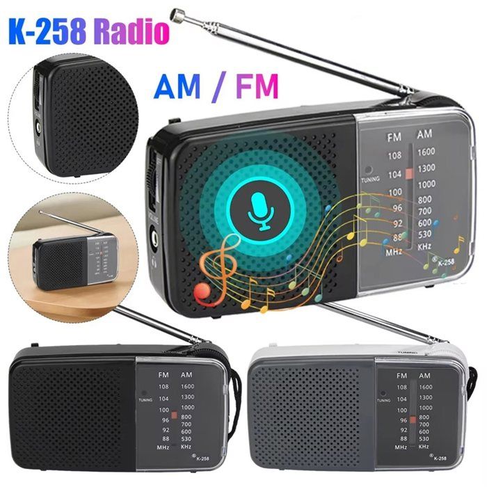 Nouvelle Radio Portable avec Haut-Parleur, Alimentée par Batterie, avec ...