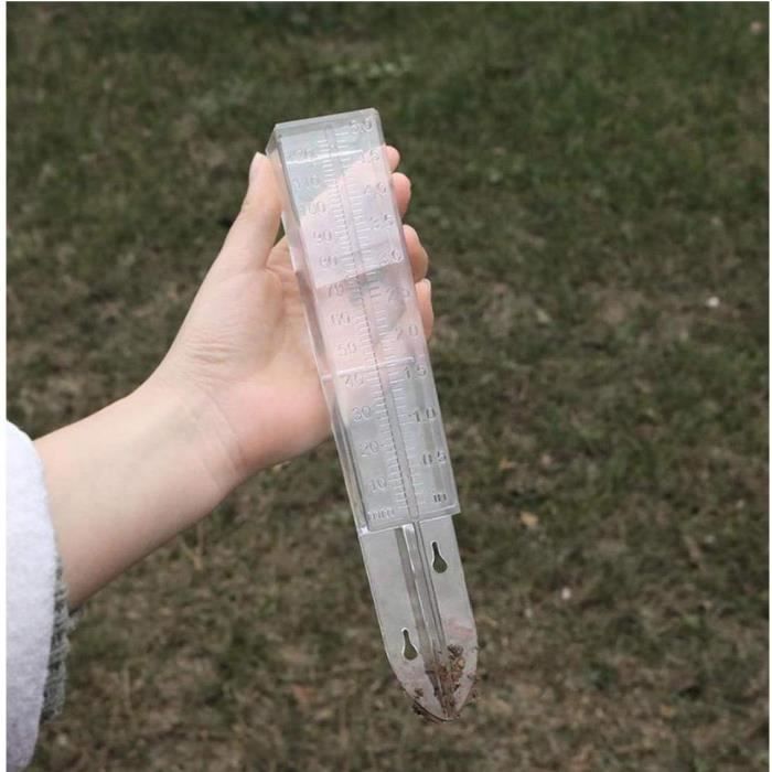 Newin Star Pluviomètre Sol Pluie Compteur d'eau de Pluie Mesureur en Plastique avec Double ...
