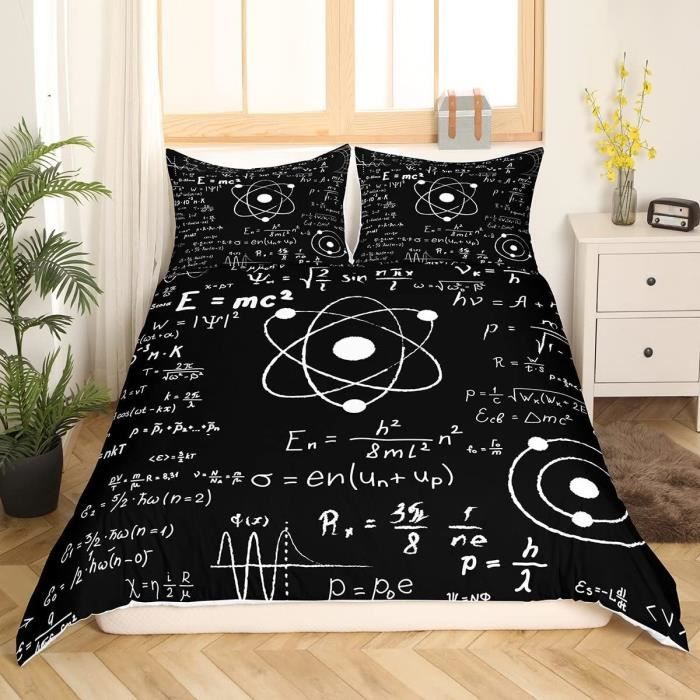 Math Formulas Graphics Housse De Couette Hand Drawn Parure De Lit ...