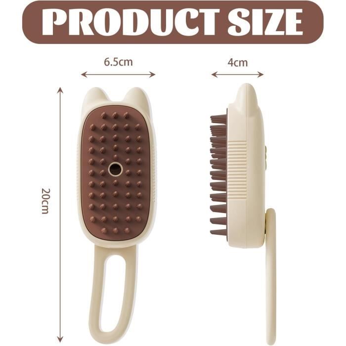 Brosse A Vapeur Pour Chat Chien, 3 En 1 Brosse Vapeur Chat, Steamy ...