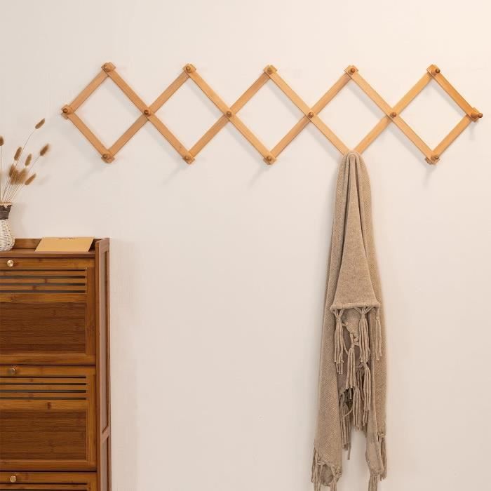 Cintre Mural En Accordéon, Porte-Manteau Extensible Moderne À Fixation ...