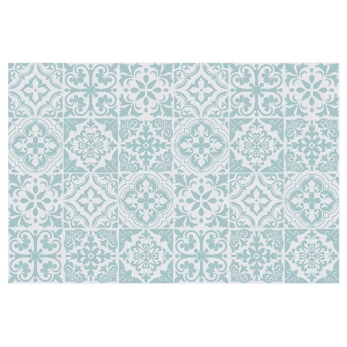 Walplus sticker mural Santa Rosa 15 cm PVC vert/blanc 24 pièces ...