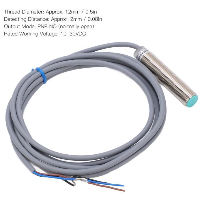 Tbest Détecteur de proximité 2 mm BEM12-02-PK Interrupteur de proximité ...