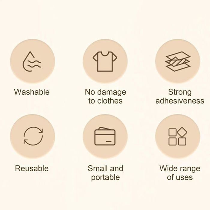 Washable Clothing Roller Reusable Lint Roller Portable Sticky Roller ...