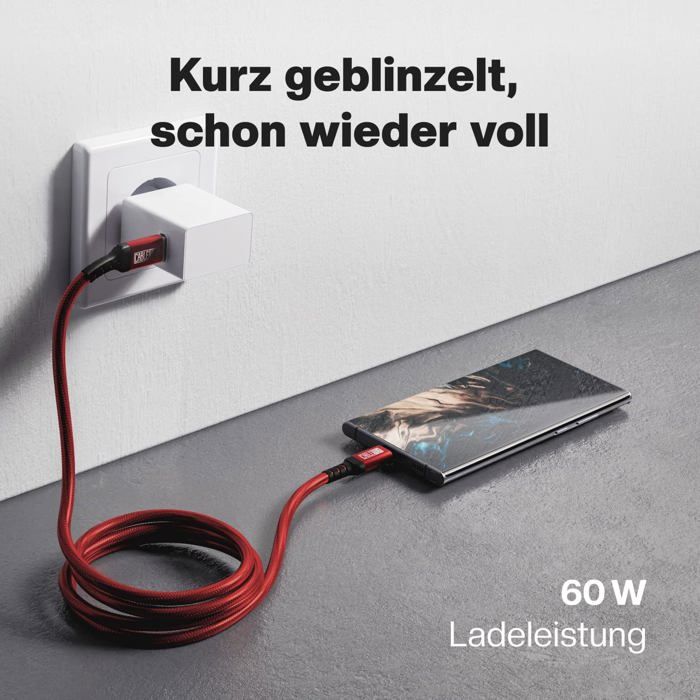 TRAHOO-USB C cable USB 3.2Gen1 type A 1m power and data cord nylon ...