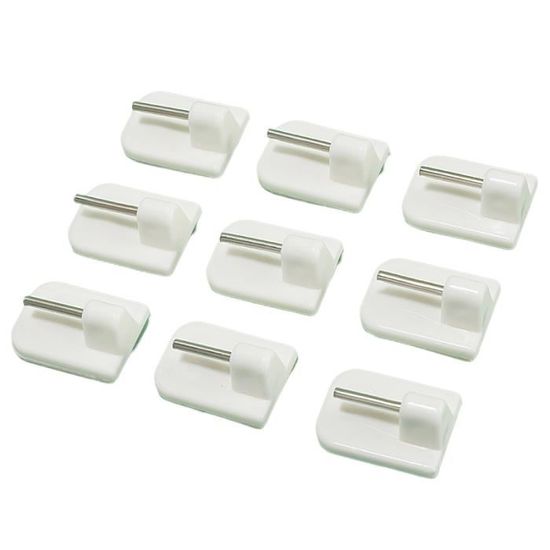 30 Pcs Crochet Rideau, Crochet Rideau sans Percage, Tringle sans ...