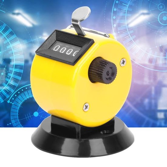 Cikonielf Compteur de pointage manuel BERM Compteur manuel à 4 chiffres ...