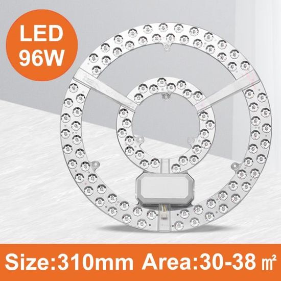 96w Tri-color Light Panneau LED à intensité variable avec télécommande plafonnier kit technique ...