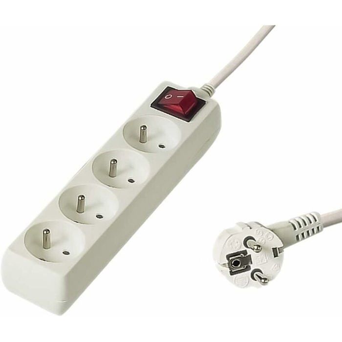 Multiprise avec Interrupteur Secteur 2m, 4 Prises, Rallonge 220V ...