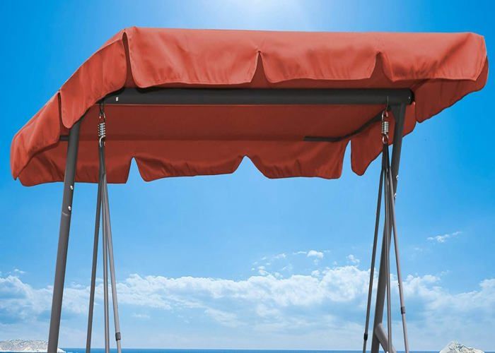 Quick Star Toit de Balancelle 200 x 145 cm Rouge-Orange Impermeable ...