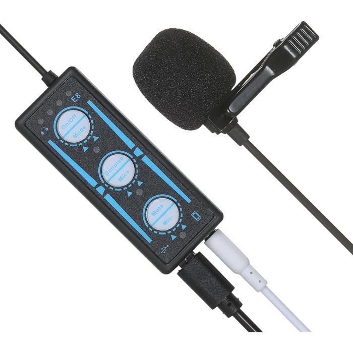 Micro Avec Fonction Muet, Microphone Portable Réduction Du Bruit Et ...
