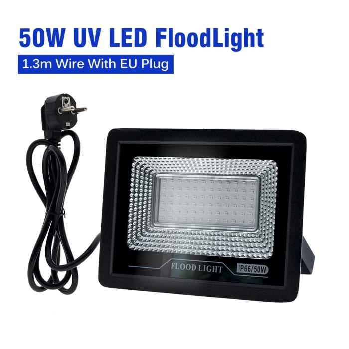 Projecteur UV LED 100W 150W IP66 Étanche Ultraviolet Fluorescent,395nm 400nm,Lampe de ixd ...