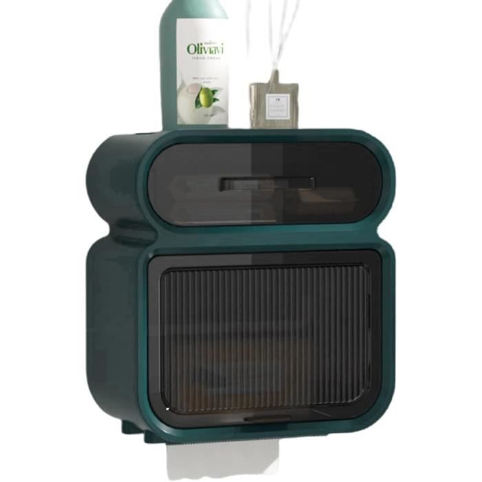 Porte Papier Toilette Avec Étagère, Montage Mural Porte Rouleau ...