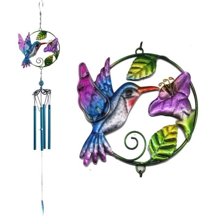 Carillon à vent , 33 cm H Papillon Colibri Chimes de jardin, Carillon ...