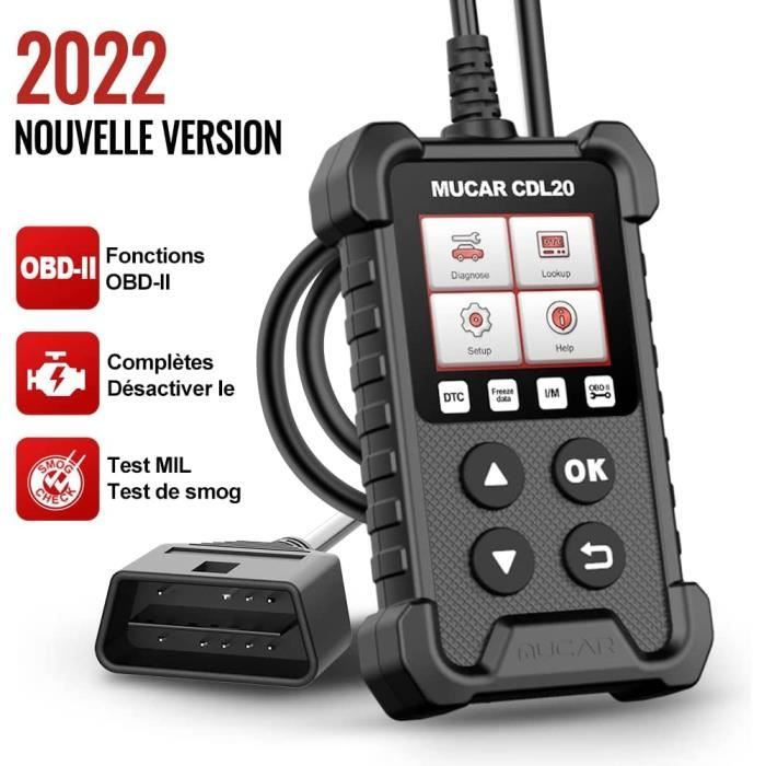CDL20 OBD-II Scanner lecteur code voiture EOBDavec fonctions OBD-II ...