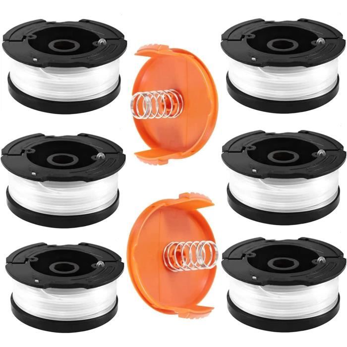 Bobines A6481 A6485 pour Black et Decker Af-100 - Lot de 6 bobines de fil de rechange ...