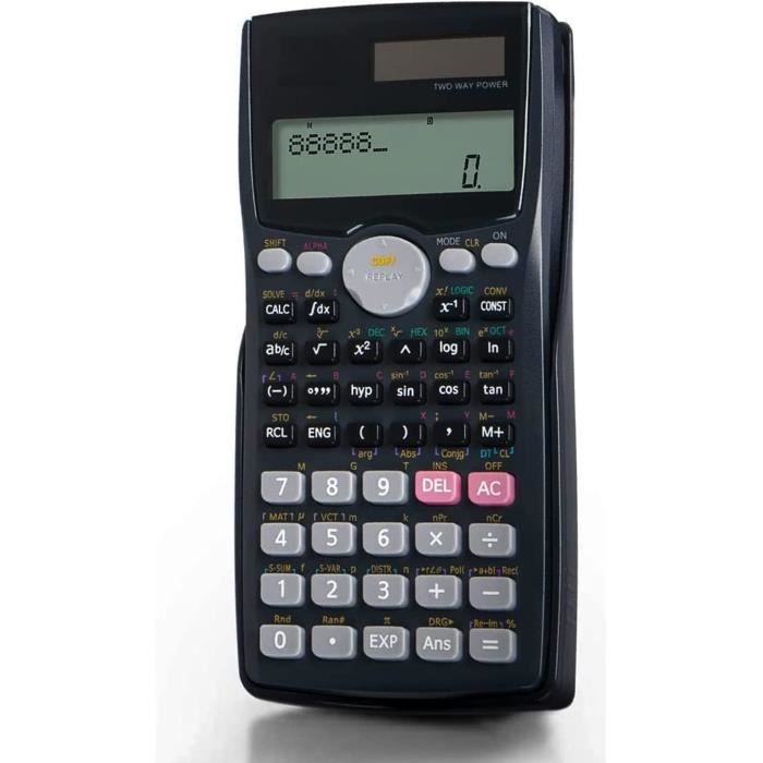Calculatrice Scientifique 401Funtions, Solaire Et Batterie Calculatrice ...