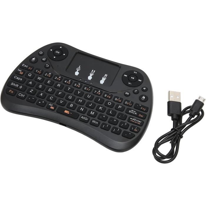 2.4Ghz Mini Clavier Sans Fil Usb Récepteur Multifonction Batterie 77 ...