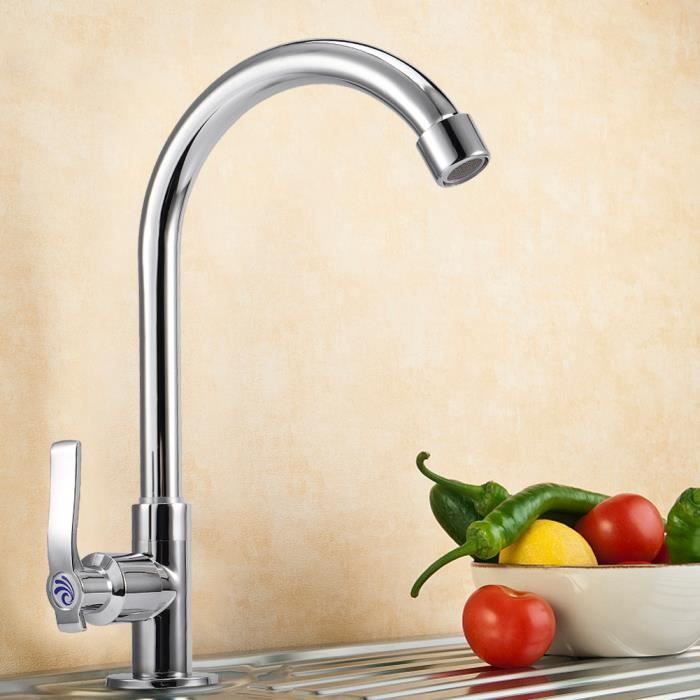 Robinet d'eau G1/2po en alliage de zinc Bassin de cuisine Évier Robinet ...