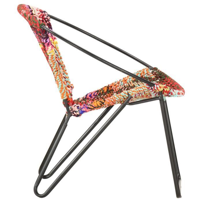 YINGMSHOP Chaise ronde Chindi Multicolore Tissu 92428 - Cdiscount Jardin