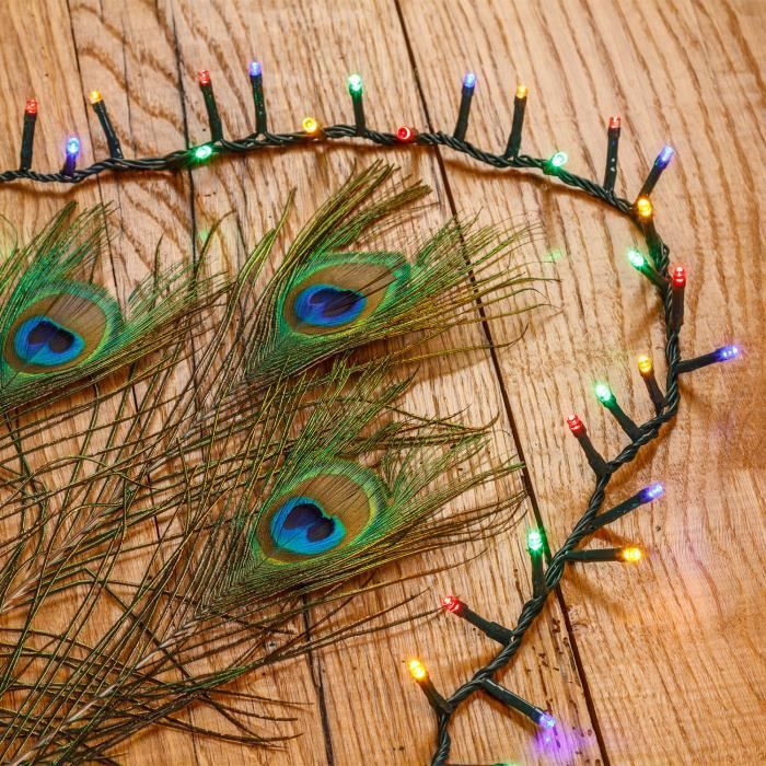 LOTTI Guirlande lumineuse compacte NTL - 14,9 m - 720 LED multicolore - Avec contrôleur ...