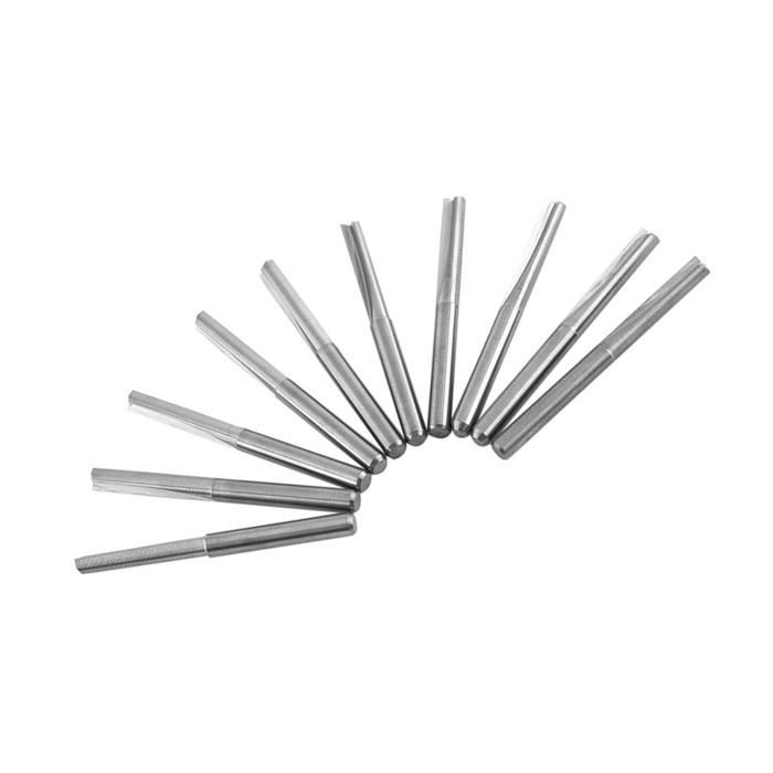 Minifinker fraise en bout à Double cannelure 10 pièces 3.175mm fraise ...