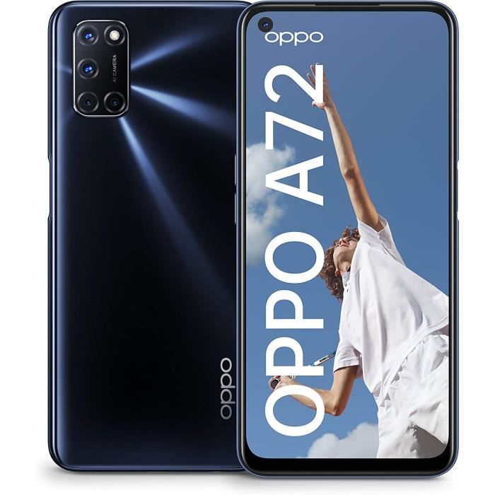Oppo A72 - Smartphone 128GB, 4GB RAM, Dual Sim, Twilight Black - Cdiscount Téléphonie