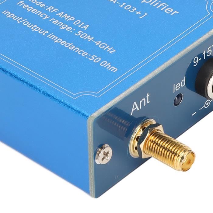 Amplificateur LNA Plug and Play 50M-4GHz - QIILU - PGA-103+ - Gain 20dB - Bleu - Cdiscount TV ...