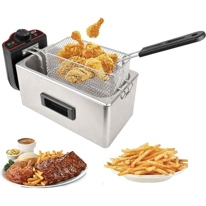 Friteuse Électrique, Friteuse Électrique De Grande Capacité 3L ...