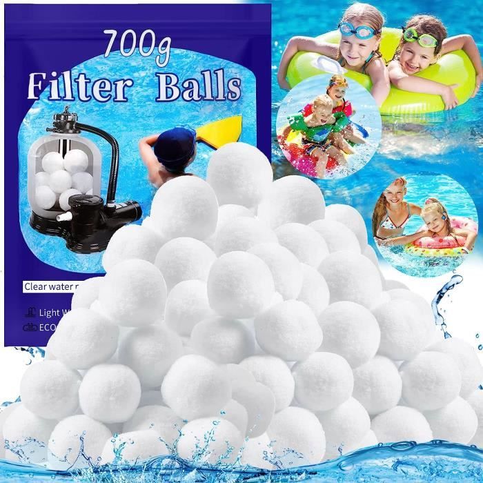ENCOUN 700g Balle Filtrante Piscine, Boules de Filtre de Piscine ...