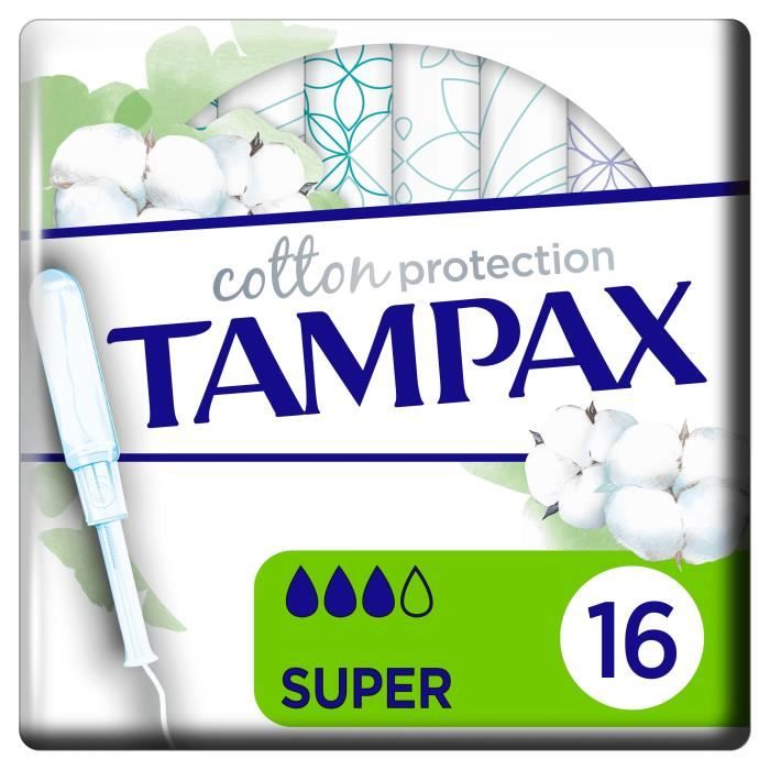 Tampax Cotton Protection Super Tampons Avec Applicateur x16 - Cdiscount ...