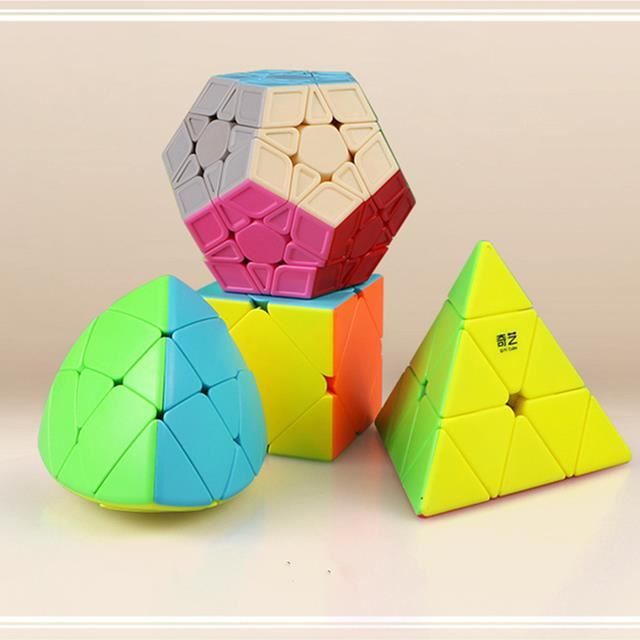 CASSE-TETE,4--Cube magique Megaminx en feuille'érable, 2x2, 3x3, 4x4 ...