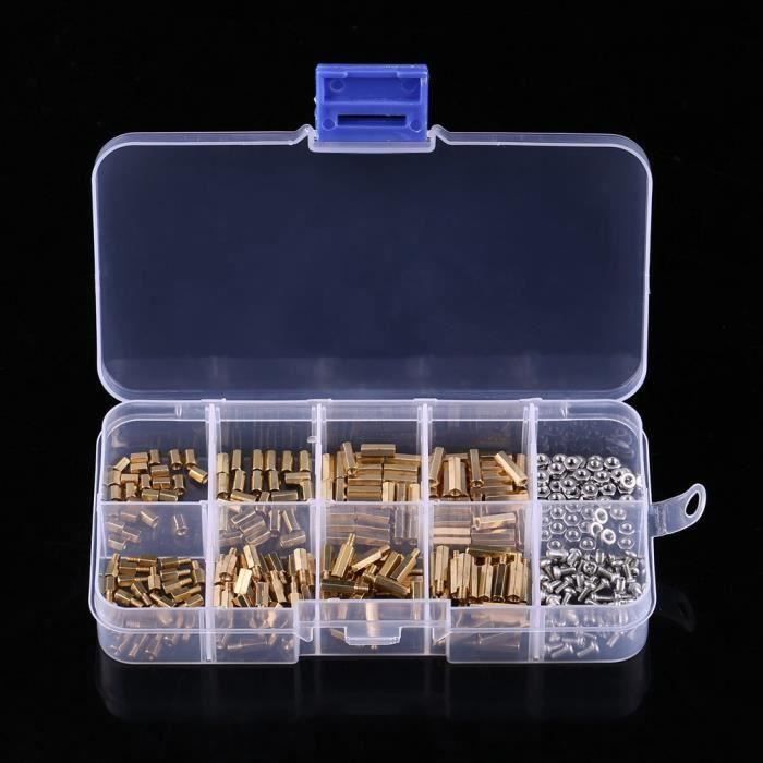 Entretoise en laiton M2 Hex Colonne Mâle Femelle Entretoise Vis Écrous ...