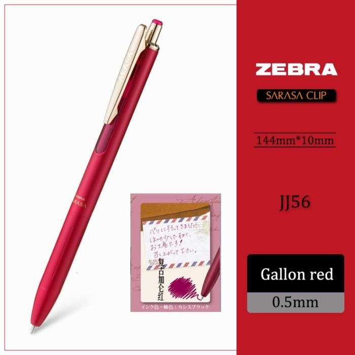 STYLO - PARURE DE STYLO,Gallon red--Stylo à bille en métal givré, zèbre ...
