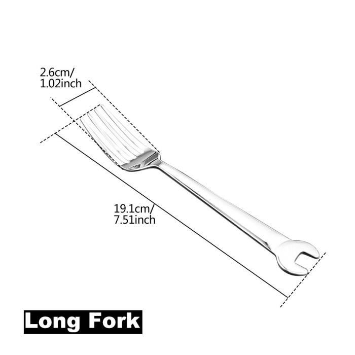 FOURCHETTE DE TABLE,Long Fork--Clé créative en acier inoxydable ...