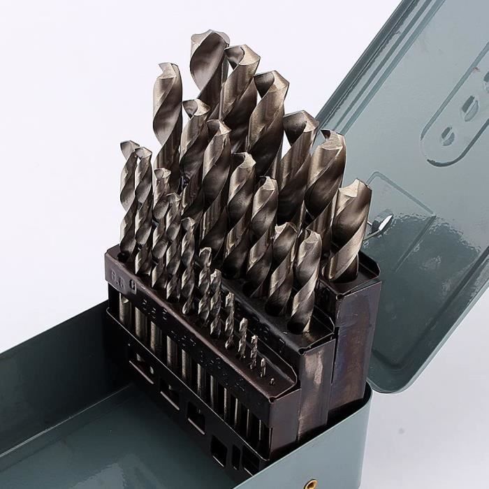 LAM Foret hélicoïdal Outil de foret en métal de haute qualité 25Pcs ...