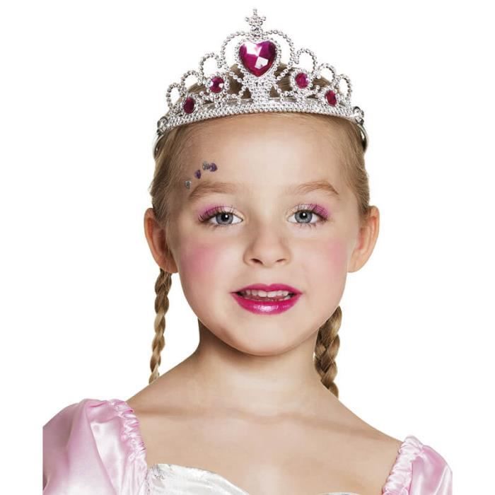 Diadème de princesse rose et argent - BOLAND - Métal - Gris - Mixte ...