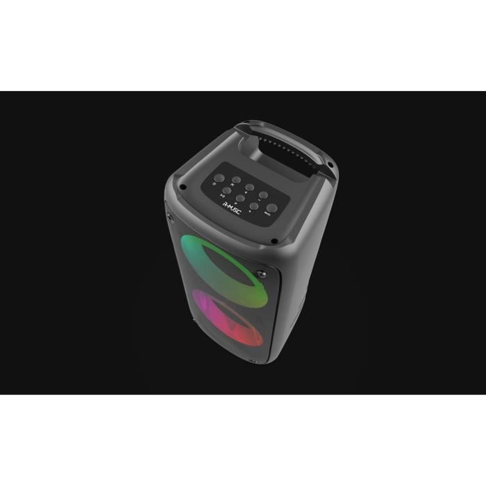 Mini enceinte sans fil R-MUSIC - PARTY-LED - Haute puissance - Compact ...