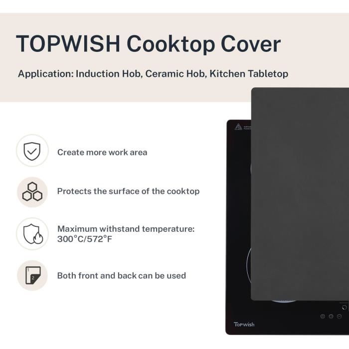Cache-Plaque Pour Plaque À Induction Et Vitrocéramique, Couvercle De ...