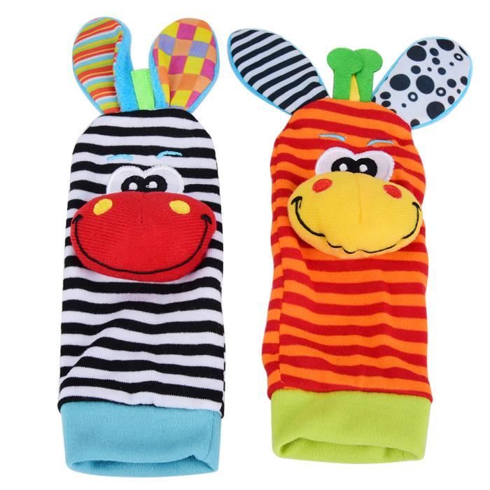 SEC Cartoon animaux hochets pour bébé Chaussettes âgés de 0 à 3 mois ...