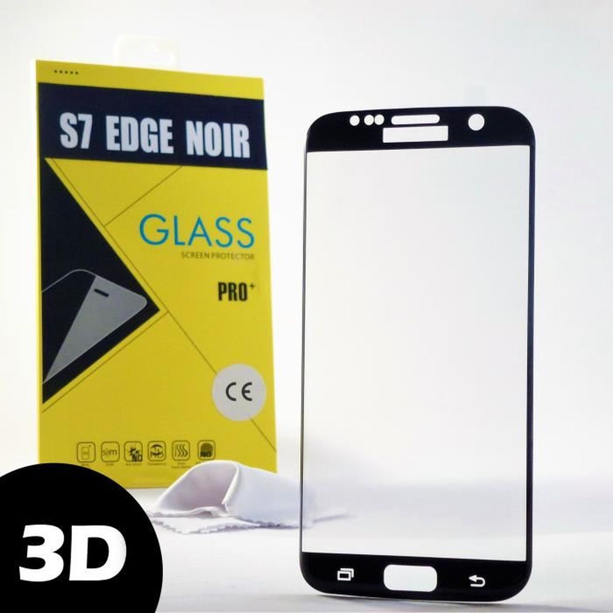 VITRE PROTECTION VERRE TREMPE S7 EDGE - Achat film protect. téléphone ...