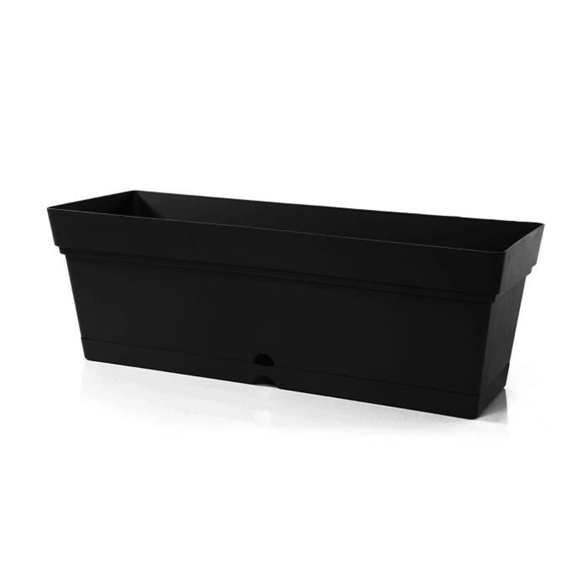Pot de Jardin Rectangulaire (Large) Noir - Cdiscount Jardin
