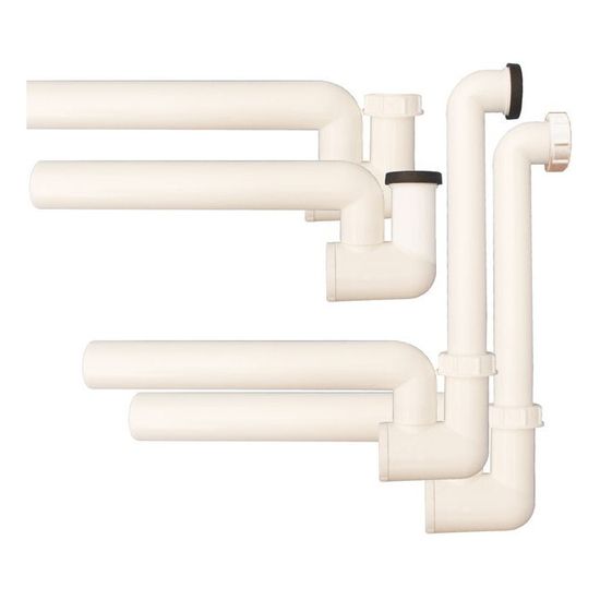 Siphon de condensat DN40 horizontal avec raccord 5/4" ou 12-18mm ...