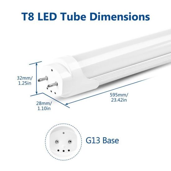 Tube Électroluminescent T5 T8led Tube Tricolore T8 06m Tricolore - Cdiscount Bricolage